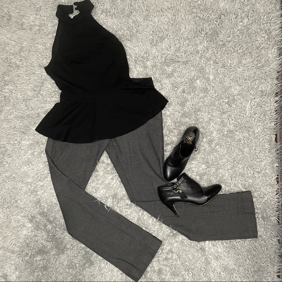 Express | Pants & Jumpsuits | Gray Columnist Pants With Black Trim ...